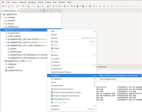 How To Manage Openstlinux Projects In Stm32cubeideemmc Update With