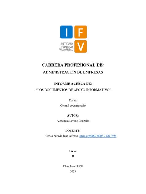 Informe N°3 Documentos De Apoyo Informativo Descargar Gratis Pdf