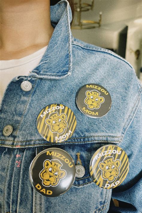 University Of Missouri Parent Buttons Mizzou College Game Day Sports