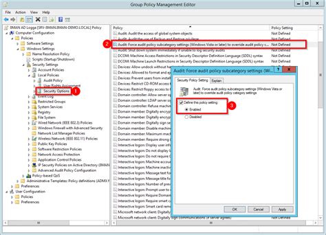 Configure Audit Policies For The Domain Controllers Dc