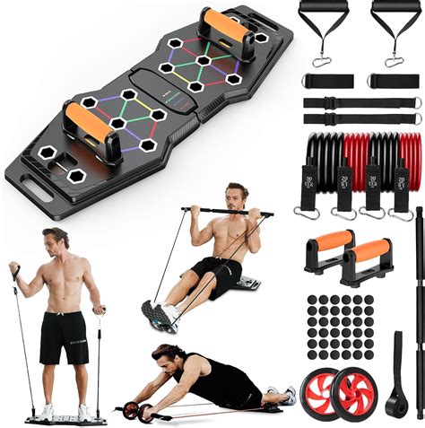 Foldable Push Up Board 25 In 1 Multifunction Home Workout Equipment For Upper Body Strength