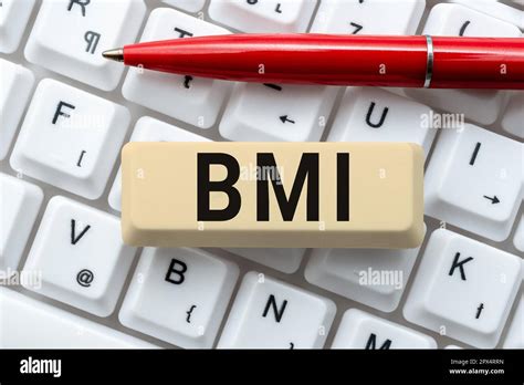 Text Showing Inspiration Bmi Word Written On Method Of Estimating Body
