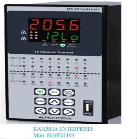 Multispan Ms 5716 Rutemperature Scanner At ₹ 16000 Multispan Pid Temperature Controller In