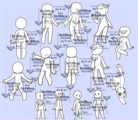 P2u Random Chibi Base Pack 1 By Bribbey On Deviantart