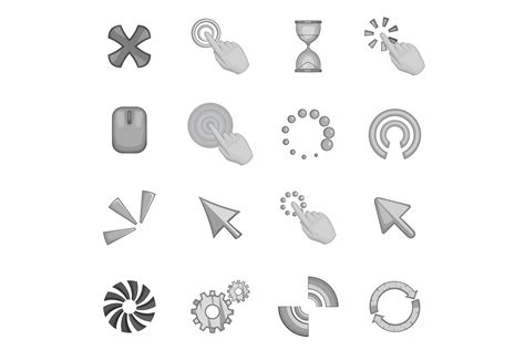 Click Cursors Icons Set Graphic By Ylivdesign Creative Fabrica