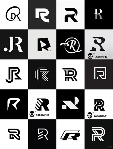 灵感采集⭐300个字母r元素图形logo设计分享 花瓣网