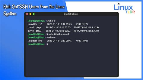 How To Kick Out Ssh Users From The Linux System Rlinuxtldr