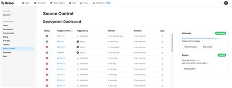Configure Source Control With Bitbucket Retool Docs