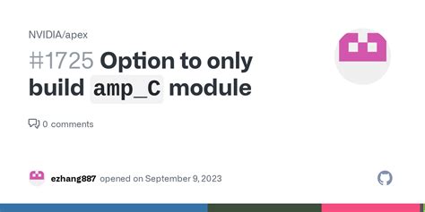 Option To Only Build C Module Issue NVIDIA Apex GitHub
