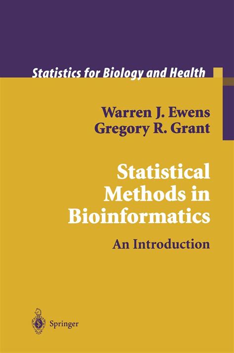 Statistical Methods In Bioinformatics An Introduction Warren J Ewens 9780387952291 Amazon