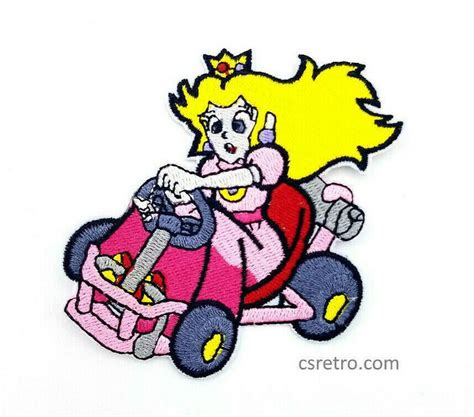 Princess Peach Mario Kart Super Mario Video Game Retro 90s Style Iron