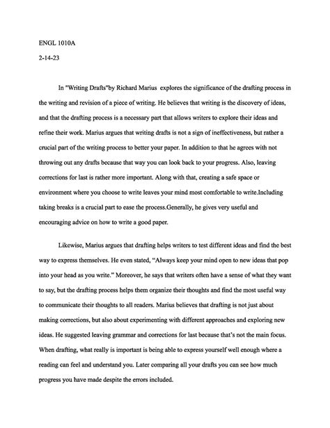 5 Page Essay Engl 1010 Studocu