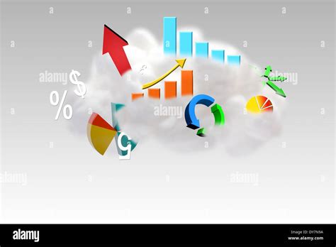 Cloud Computing Graphic With Graphs Stock Photo Alamy