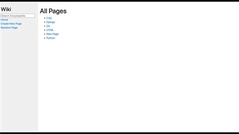 Cs50 Project 1 Wiki Youtube