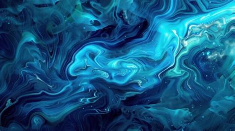 Abstract Cooltoned Liquid Patterns Premium Ai Generated Image