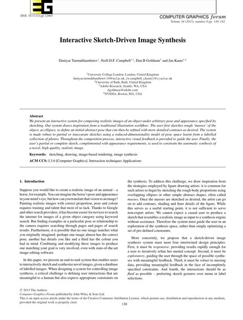 Pdf Interactive Sketch Driven Image Synthesis