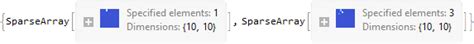 Matrix How Can I Create Sparsearray By Imposing Conditions