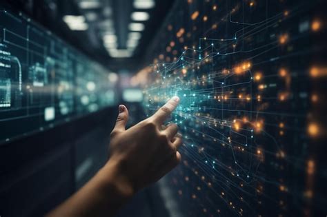 premium ai image photo data science analytics and algorithm of business businessman hold data