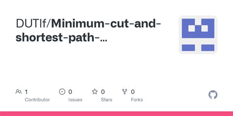 Github Dutlfminimum Cut And Shortest Path Transformation