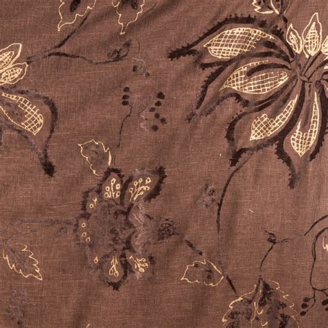 Fantasy: Ferri: Floral Furniture Fabric; 280cm, Brown | TACC - shop ...