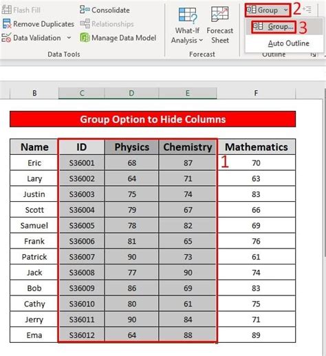 How To Hide Multiple Columns In Excel Hiding Columns And Rows Earn