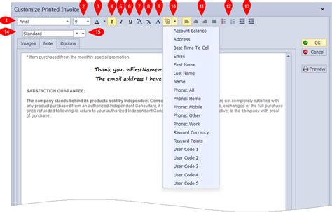 Add Or Edit The Default Standard Invoice Notes Boulevard Installed Software Support