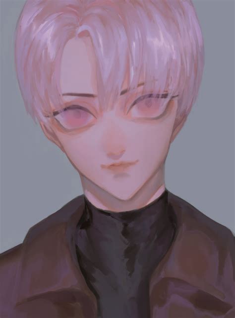 Safebooru 1boy Absurdres Androgynous Brown Jacket Commentary Request