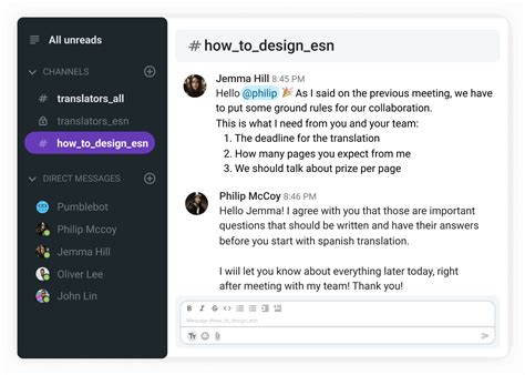 Translators Communication App Pumble