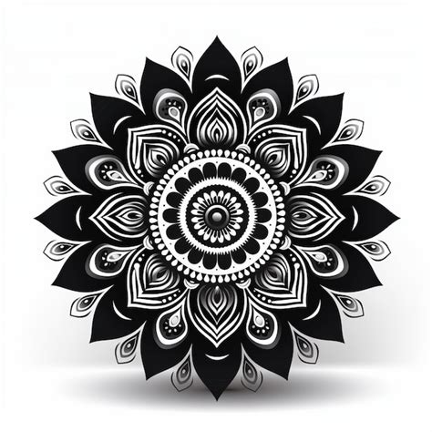 13000 Ethnic Mandala Black Pictures