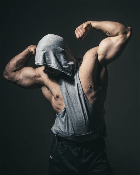 Muscular Man Body And Shoulder Muscles Gays With Muscle Strong Male