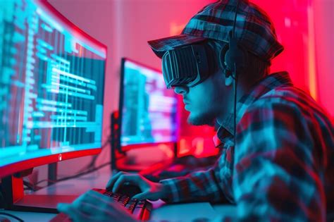 Premium Photo Photo Of Autistic Computer Programmer Using A