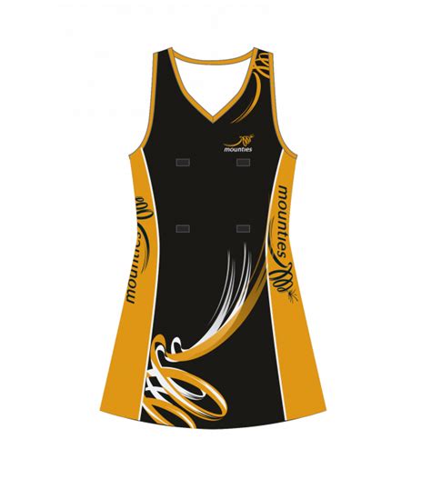 Mounties Netball A Line Dress 01 Skoronline Sport And Corporate Group