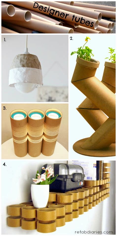 Upcycle Classy Cardboard Tubes The Refab Diaries