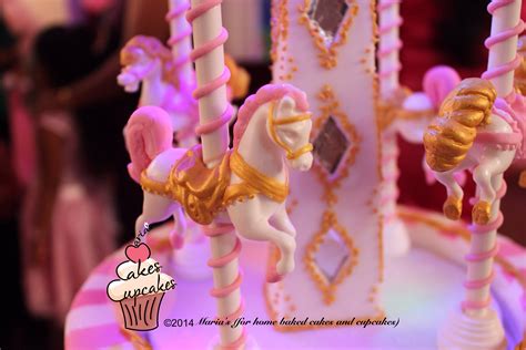 Rotating Carousel Cake With Flashing Lights