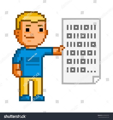 Funny Pixel Art Programmer Program Code Stock Vector Royalty Free 499992970 Shutterstock