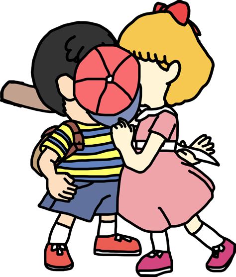 Ness And Paula Hidden Kiss By Darthvader867554333 On Deviantart