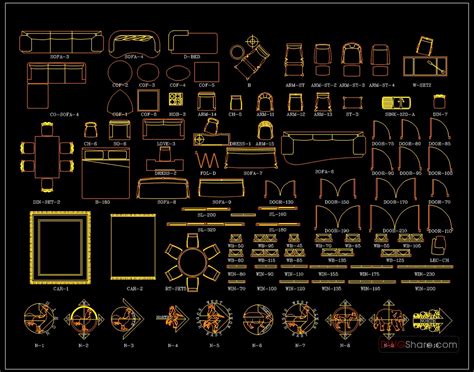 161 Furniture Cad Blocks Free Download