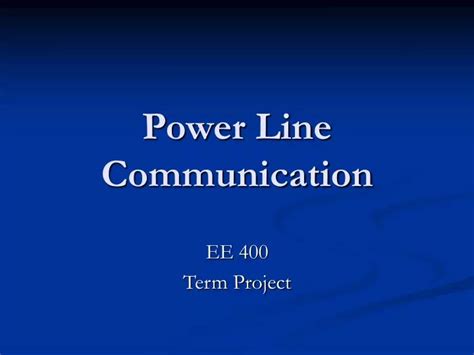 PPT Power Line Communication PowerPoint Presentation Free Download ID 818769