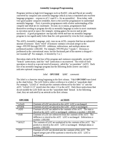 assembly language programming pdf assembly language compiler