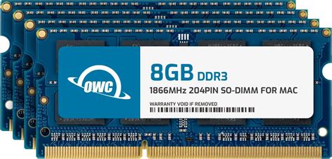 OWC GB X GB PC DDR MHz SO DIMMs Memory RAM Upgrade Compatible With Late