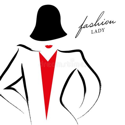 Lady Model Sketch Stock Illustrations 43 334 Lady Model Sketch Stock