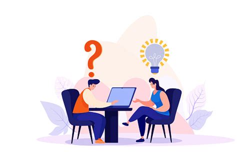 전구로 다른 답장과 함께 물음표를 들고 있는 사업가 질의응답 문제 해결 또는 비즈니스 솔루션 어려움과 고민을 해결하기 위한 회신 또는 아이디어 요청 Faq 개념 질문하기에