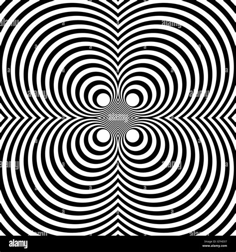 Mirrored Symmetrical Pattern Concentric Stock Vector Images Alamy