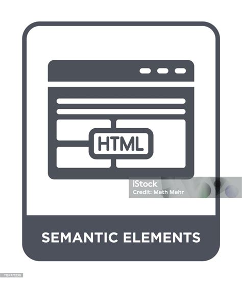 흰색 바탕에 시맨틱 요소 아이콘 벡터 의미 론 적 요소 유행 가득 기술 컬렉션에서 아이콘 0명에 대한 스톡 벡터 아트 및 기타