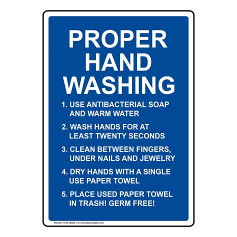 Hand Wash Sign