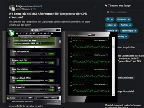 Show Cpu Temp Msi Afterburner Shotaca