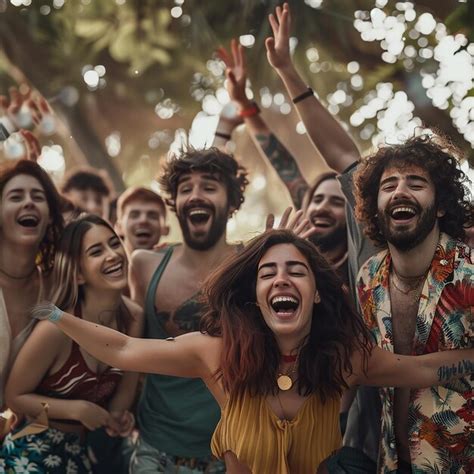 Fotos Renderizadas Em 3d De Uma Equipe Feliz De Adolescentes Em Uma