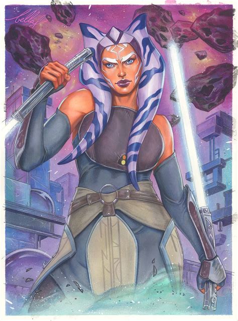 Ahsoka Tano By Artist Bella Rachlin Scrolller
