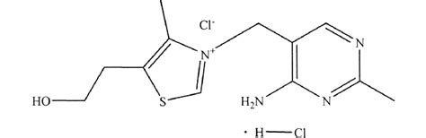 Structure Of Thiamine Hydrochloride Vb1 Download Scientific Diagram