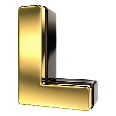 Gold Letter L